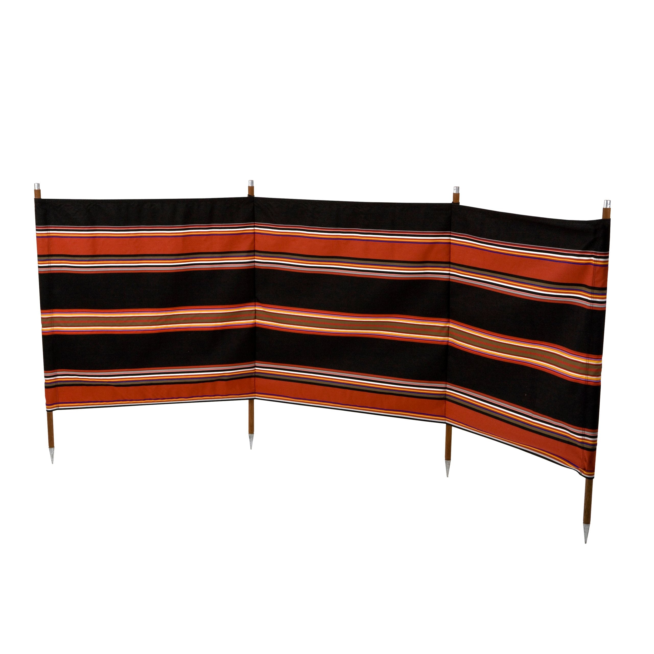 Beach Windbreak for Camping in Multi Stripe Design AC22 (Standard/Larg