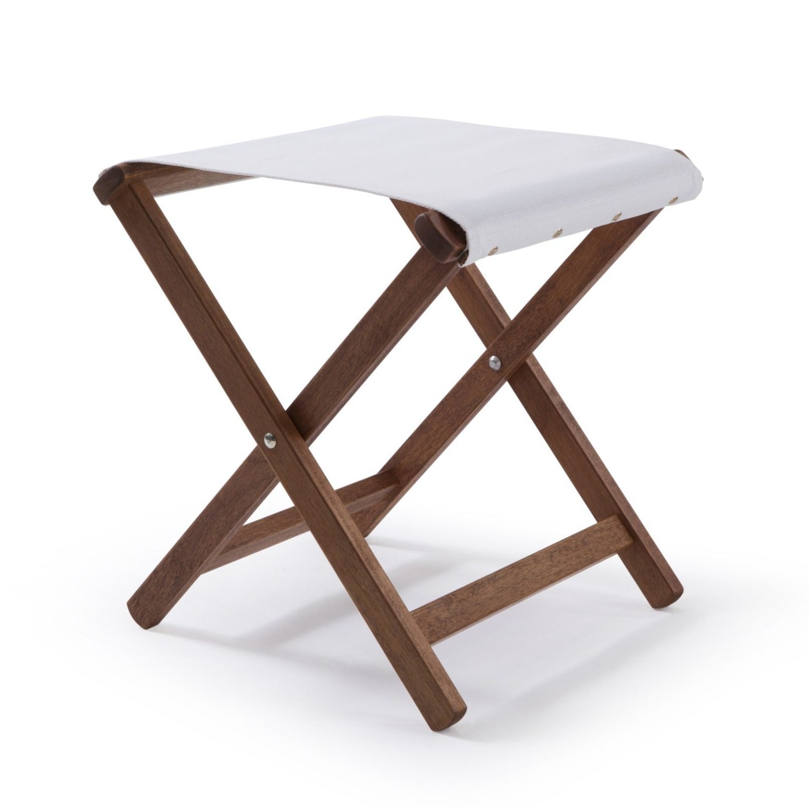 Sturdy Stool - Plain, White, Textilene
